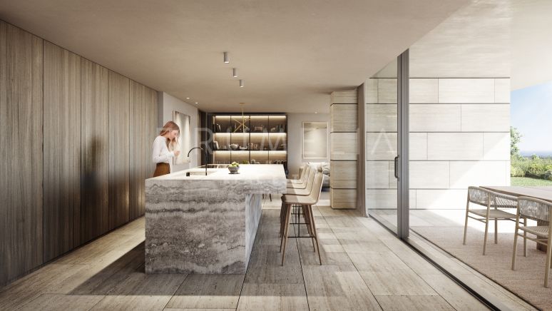 Beautiful brand-new modern grand villa with sea and coastline views in ...