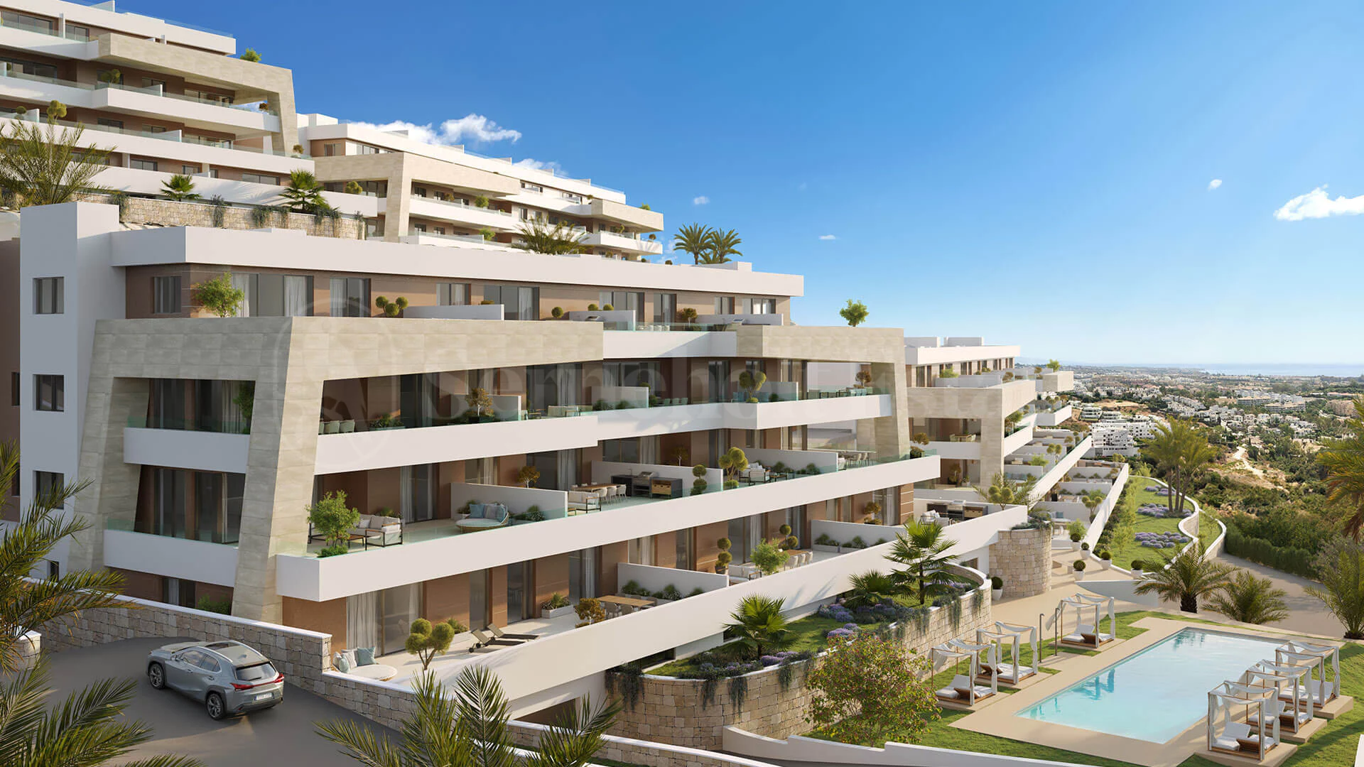New development, Estepona, brand new apartments, new project, sea views ...